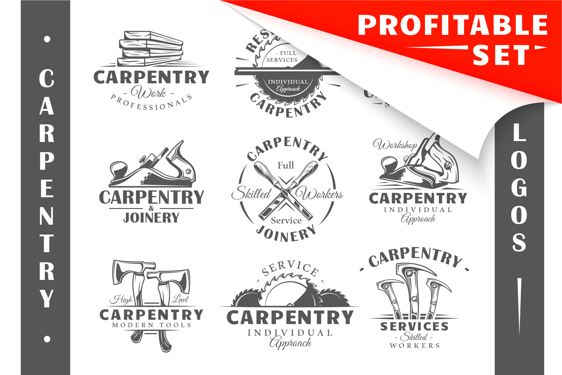 18 Modern Carpentry Logos Templates, a Branding & Logo Template by Art ...
