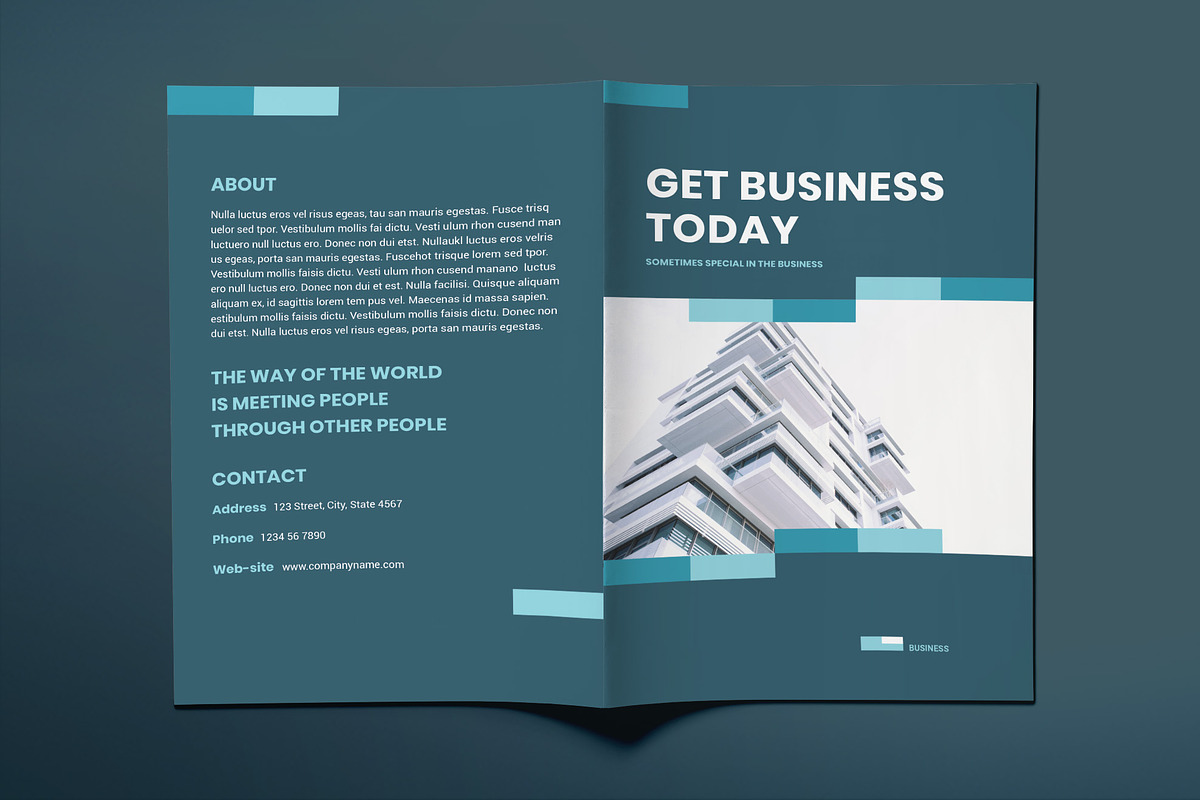 Business Networking Brochure Bifold, a Brochure Template by TemplatesNow!