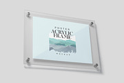 Wall Mounted Acrylic Frame Mockups, a Product Mockup by GfxFoundry