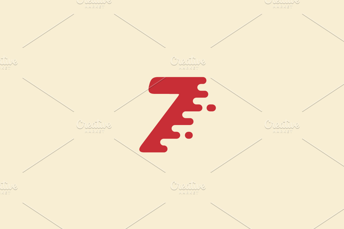 Seven, number 7 logo design, a Branding & Logo Template by Bureau