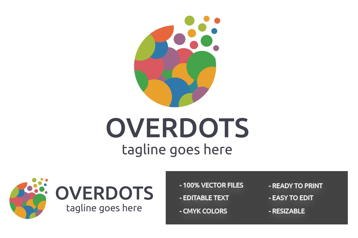Overdots Logo, a Branding & Logo Template by Design_Planet