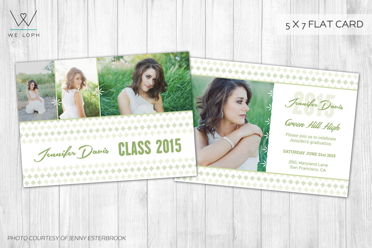 Senior Graduation card template, a Card Template by We♡Loph