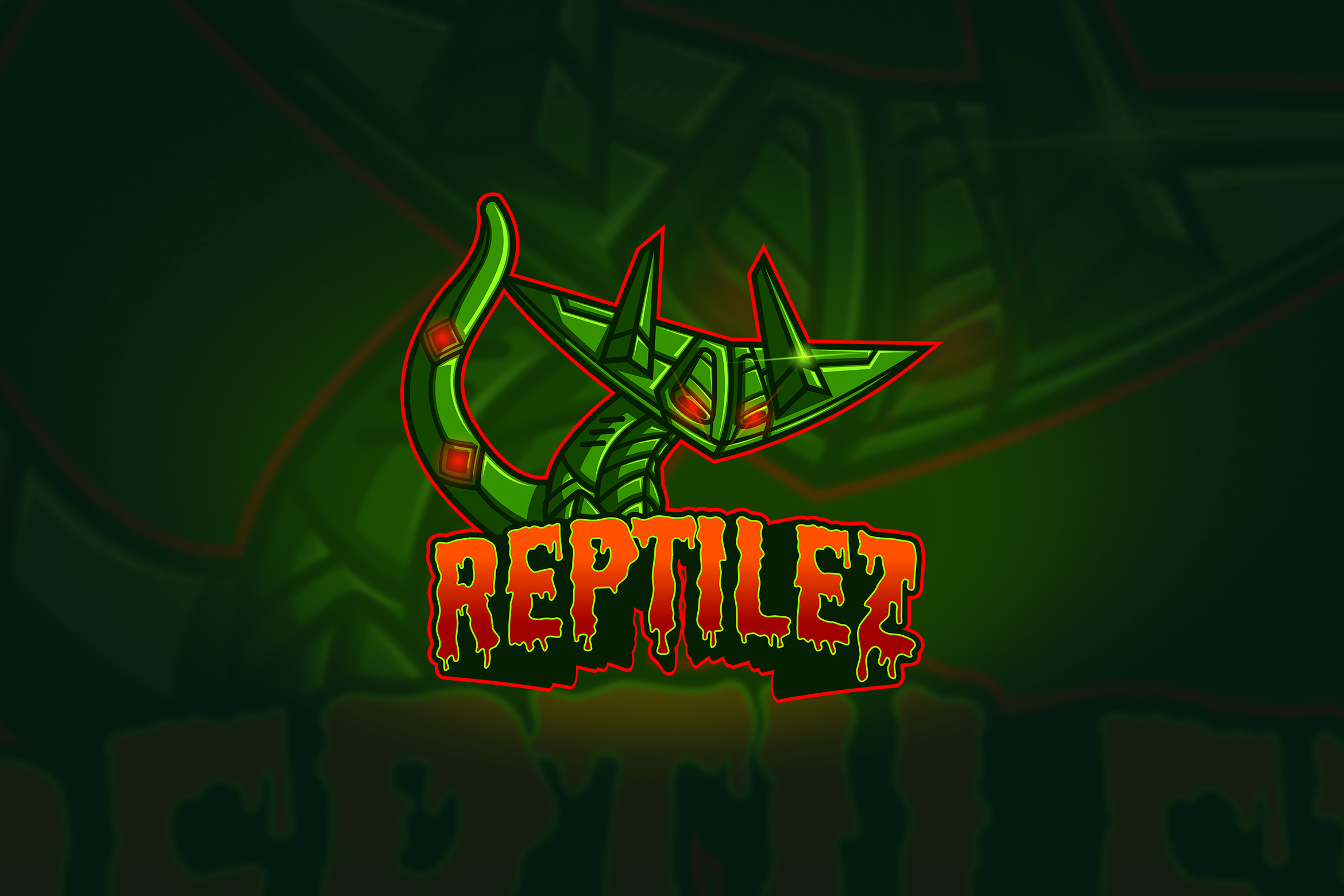 Reptile - Mascot & Esport Logo, a Branding & Logo Template by AQR Studio