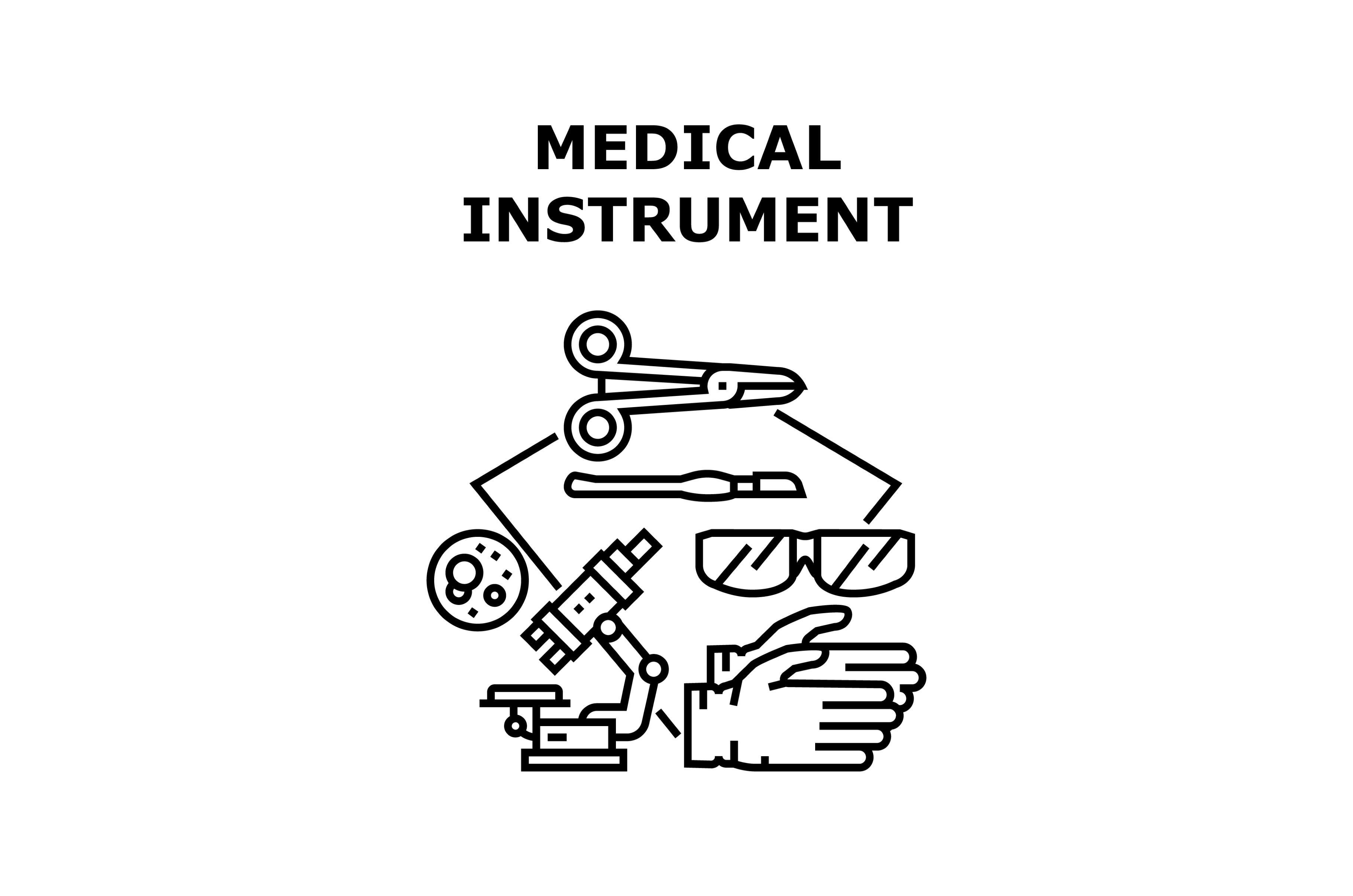 Medical instrument icon vector, a Healthcare Illustration by pikepicture