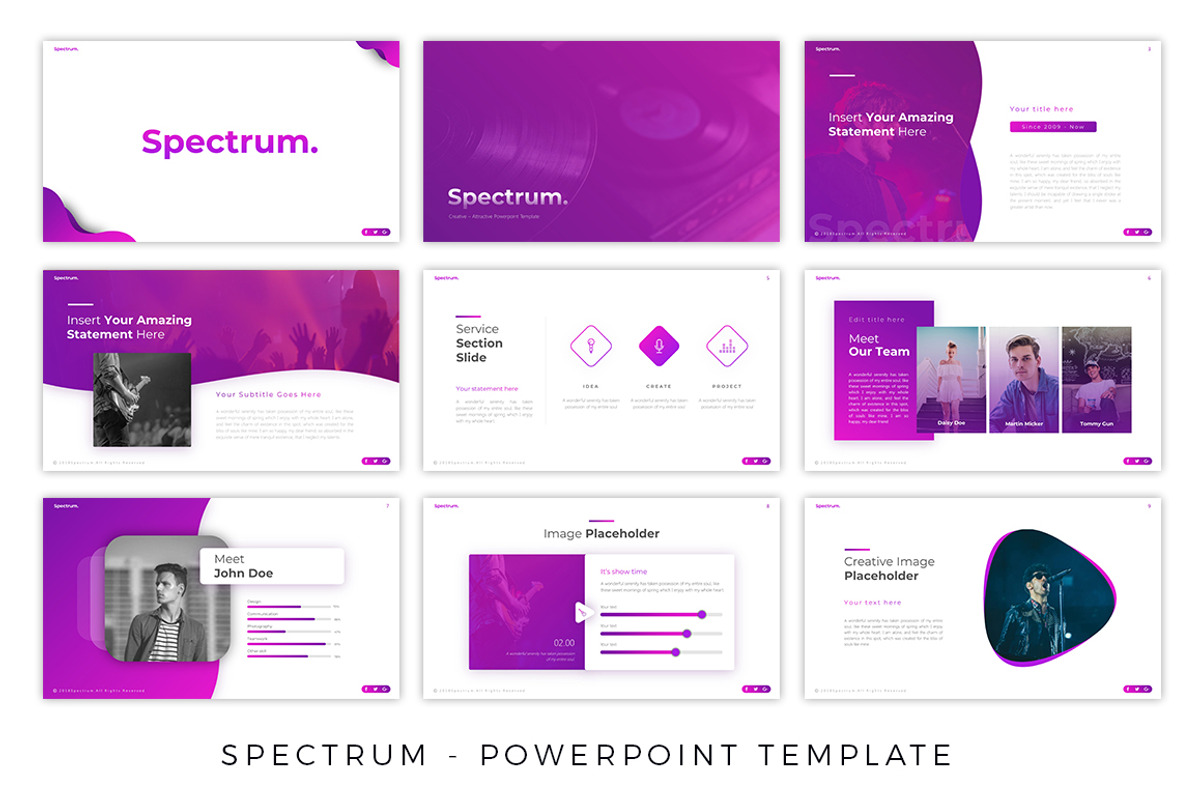 Spectrum - Elegant Powerpoint, a Presentation Template by Brandearth ...