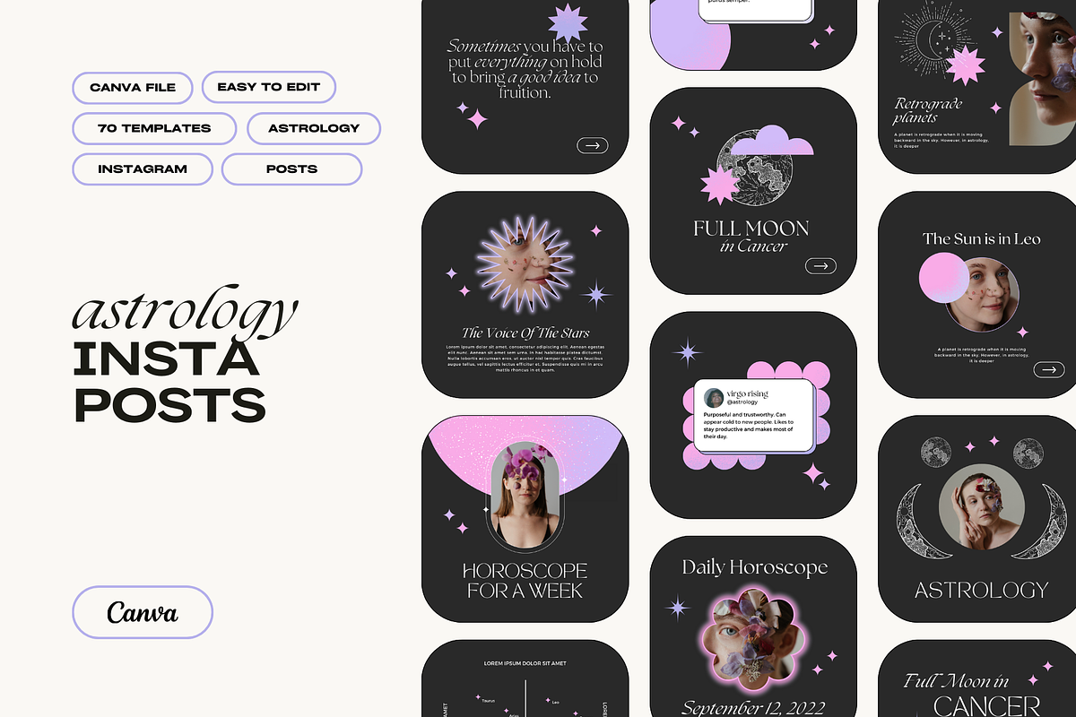 Astrology Instagram Post Templates