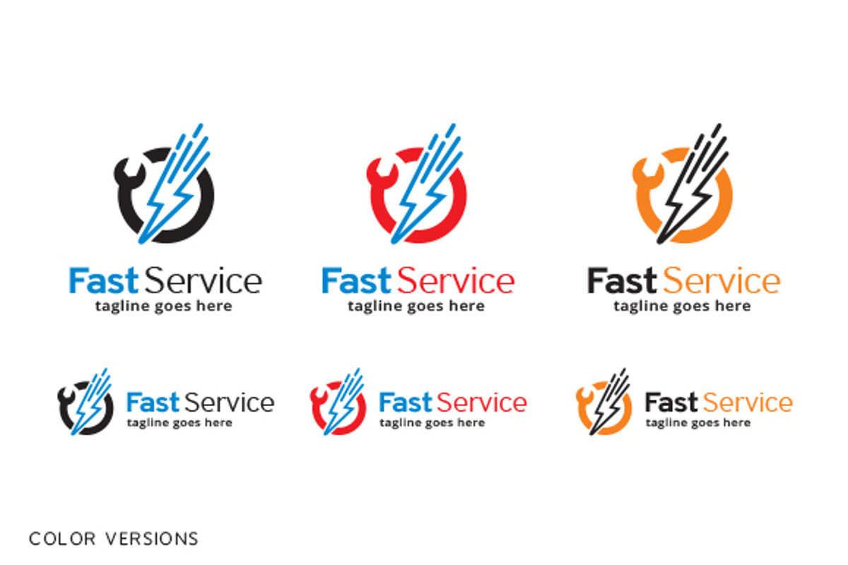 Fast Service Logo Template, a Branding & Logo Template by gunaonedesign