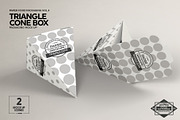 Triangle Cone Box Mockup, a Packaging Mockup by INCDesign