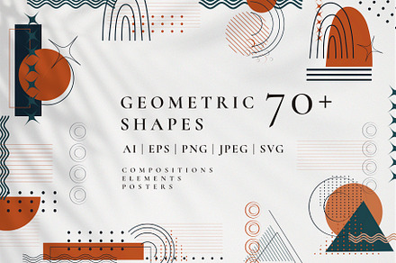 100 geometric shapes | Graphic Objects ~ Creative Market