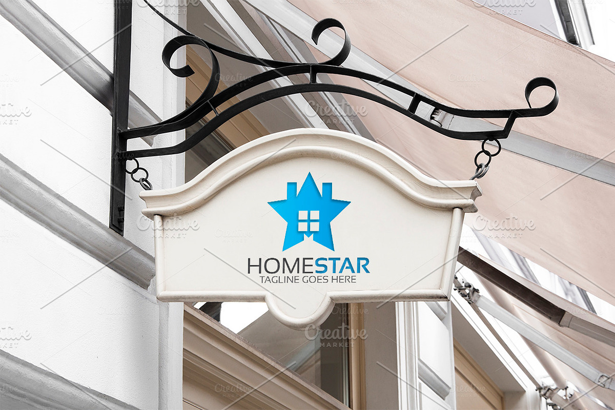 Home Star Logo, a Branding & Logo Template by Josuf Media