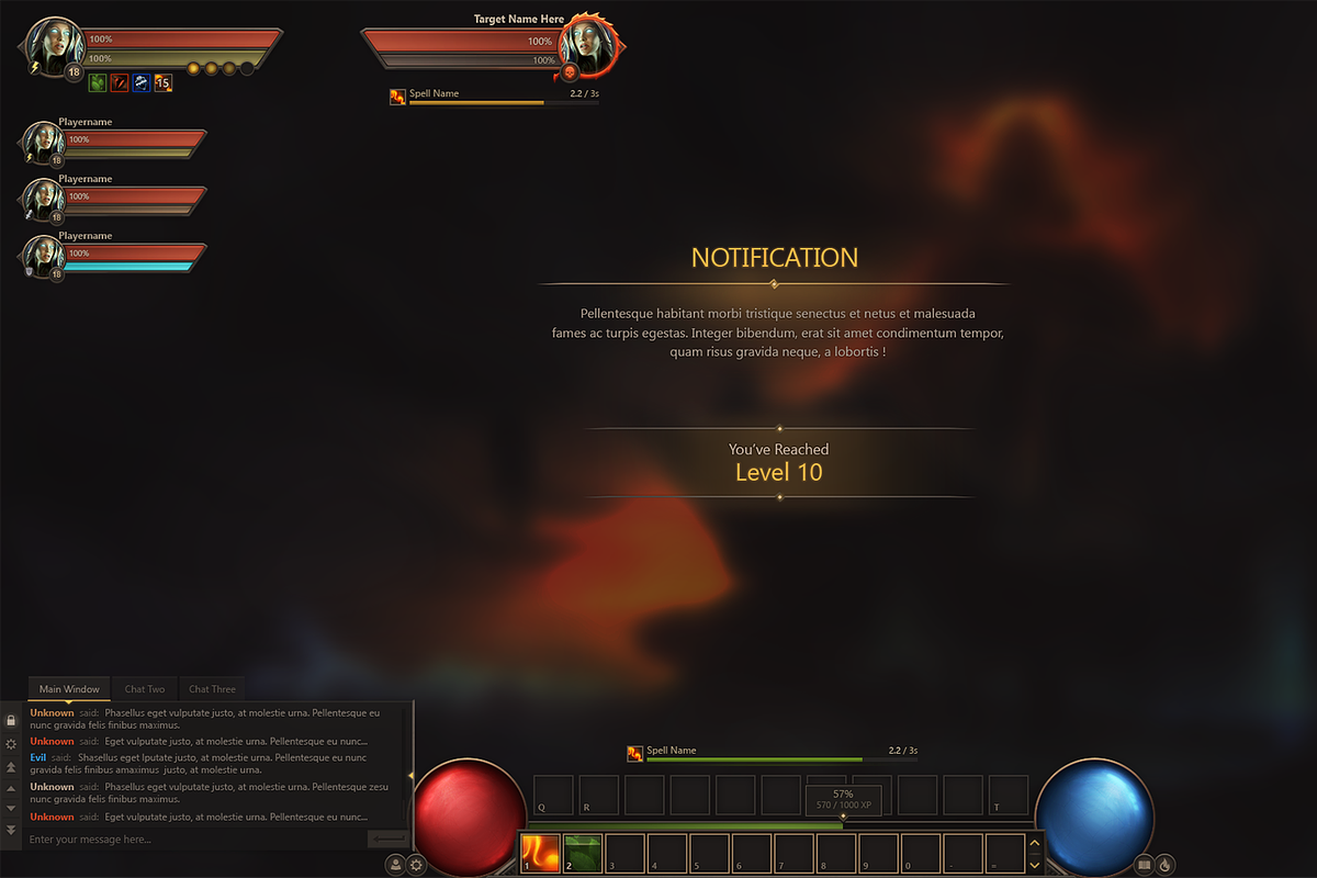RPG & MMO UI 4, a Graphic by EvilSystem