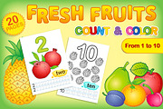 Fresh fruits, count and color, an Education Illustration by Nataliia ...