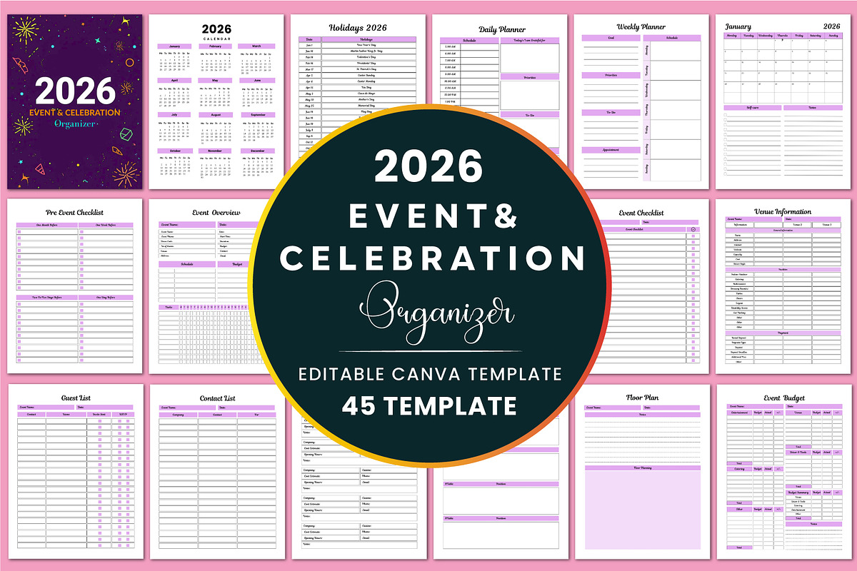 2026 Event & Celebration Organizer