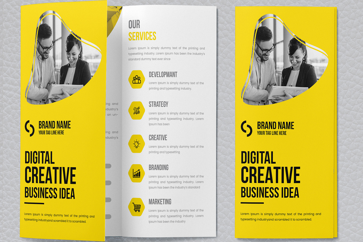 Trifold Brochure Design Layout