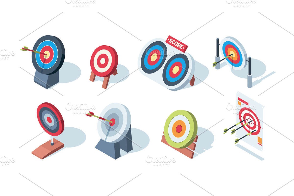 Arrow target. Archery goals game, a Background Graphic by Onyx ...