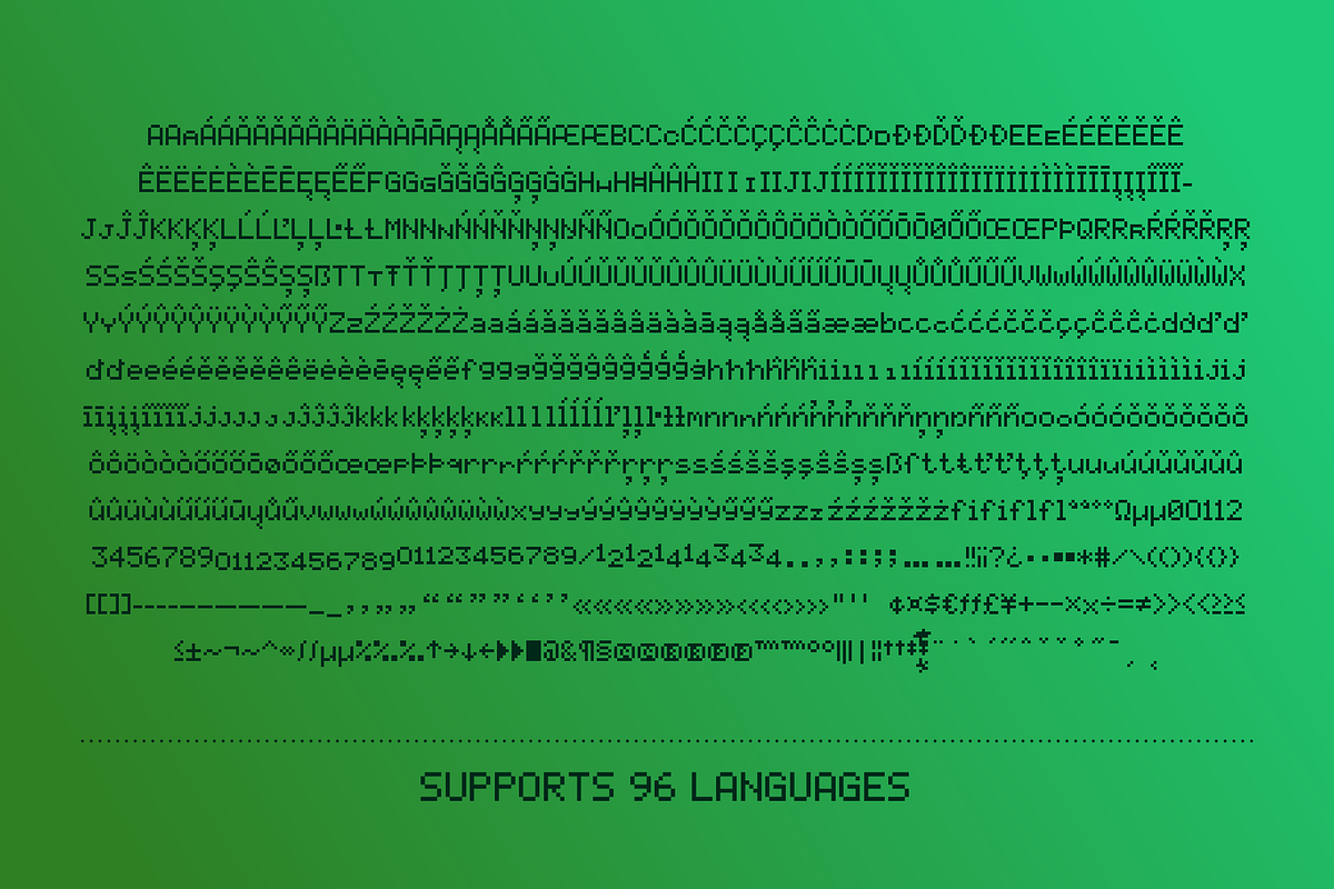 LCD Pixel font, a Font by SelfBuild Type