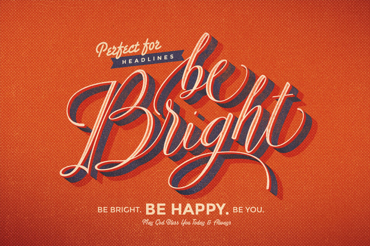 Amelia Script - Fine version, a Script Font by Blessed Print
