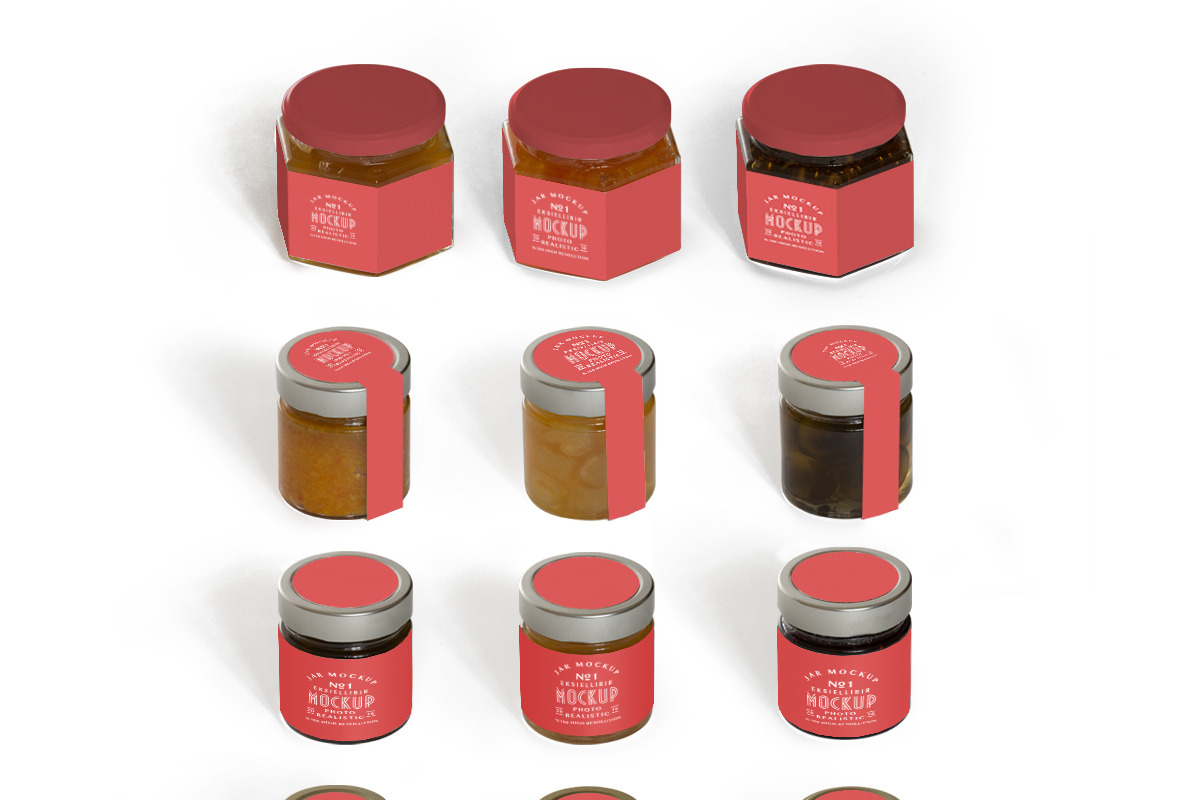Jar Packaging Mockup Package, a Product Mockup by eksiellibir