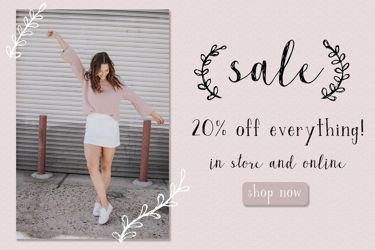 Oatmeal Raisin Font Duo + Graphics, a Script Font by Kellie Jayne Studio