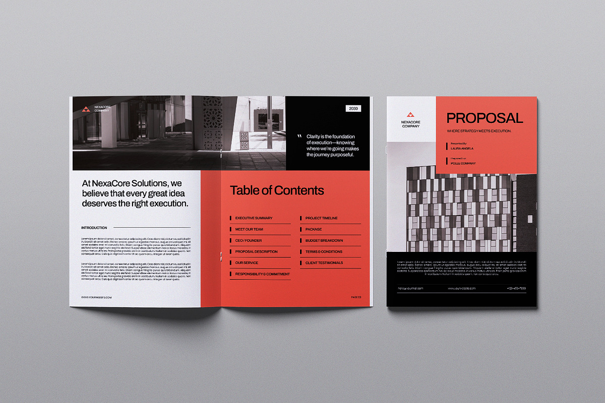 Project Proposal Template, a Magazine Template by Portocraft