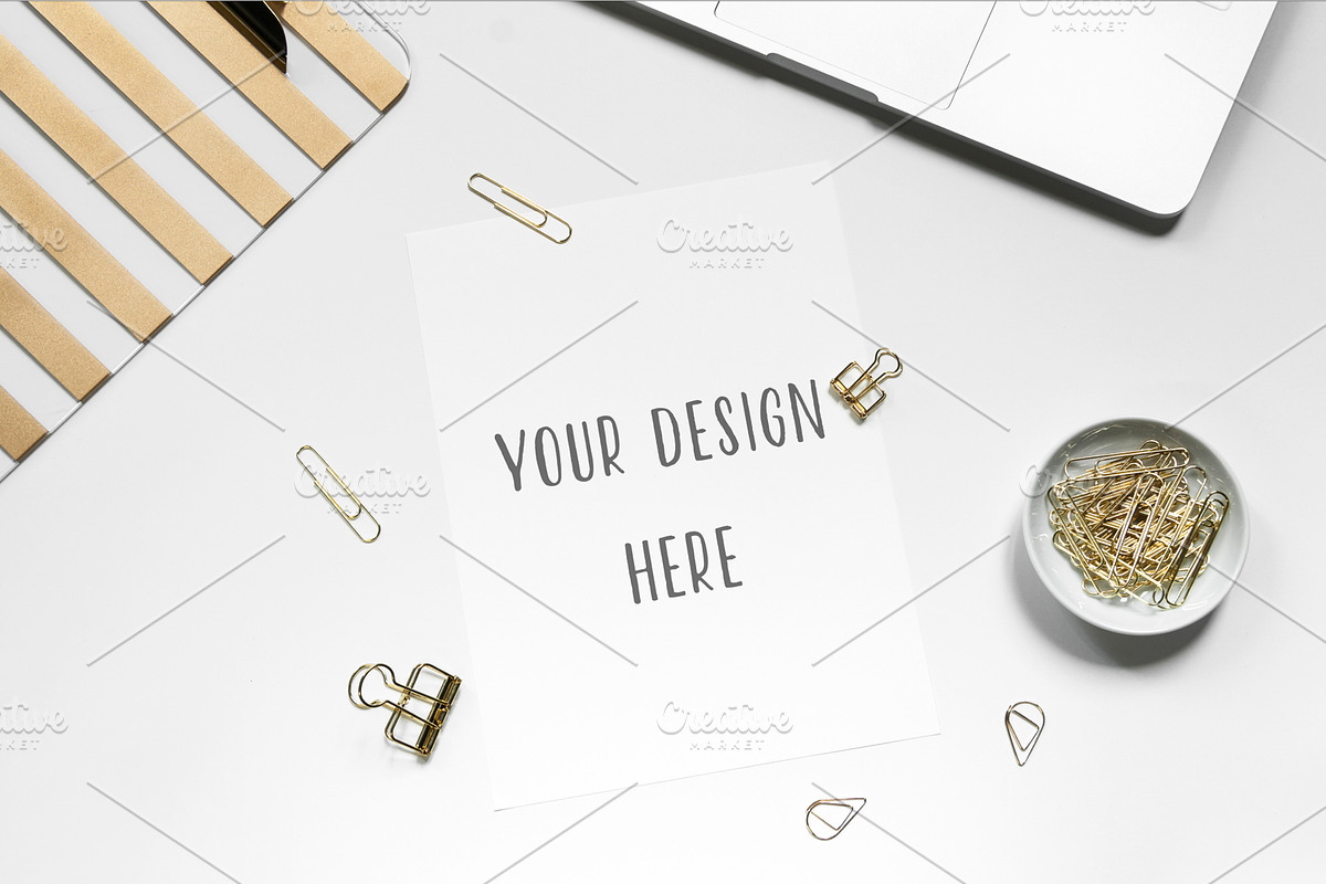 Clipboard and Glitter mockups, a Product Mockup by Ale Estrada