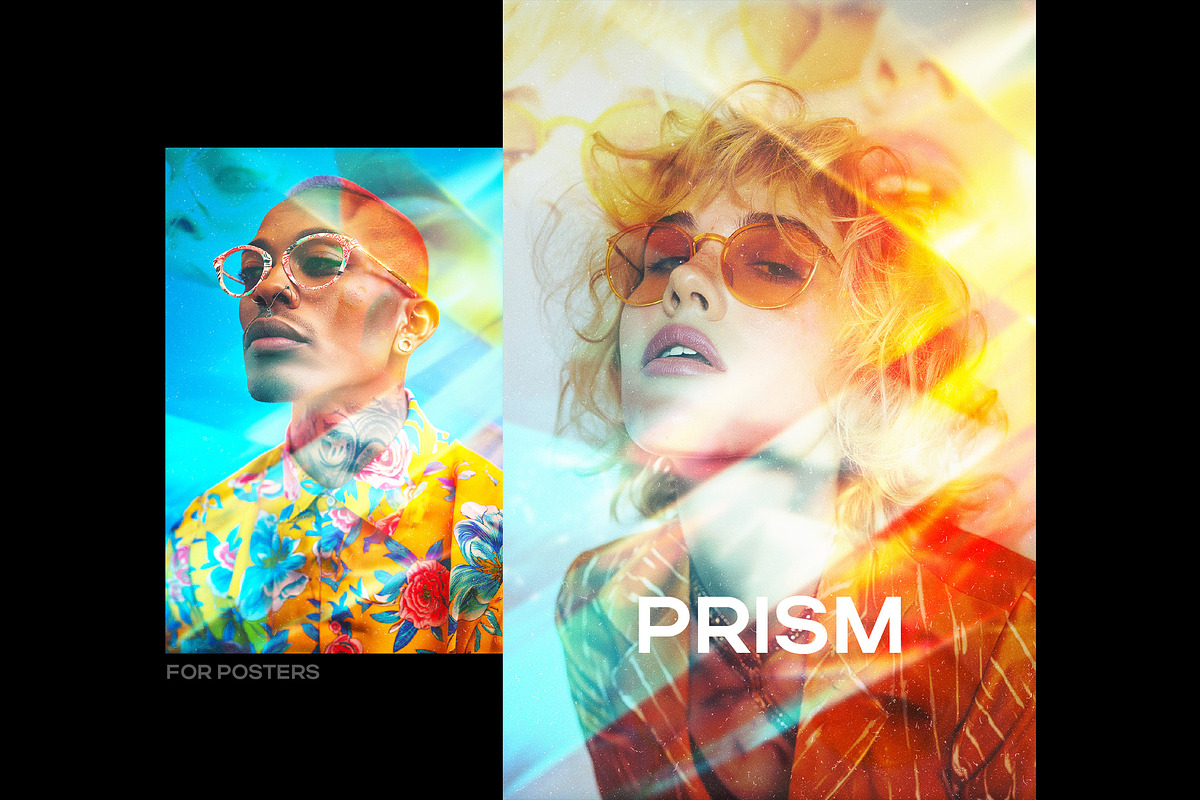 Refracted Prism Poster Effect, a Layer Style Add-On by Design Squad