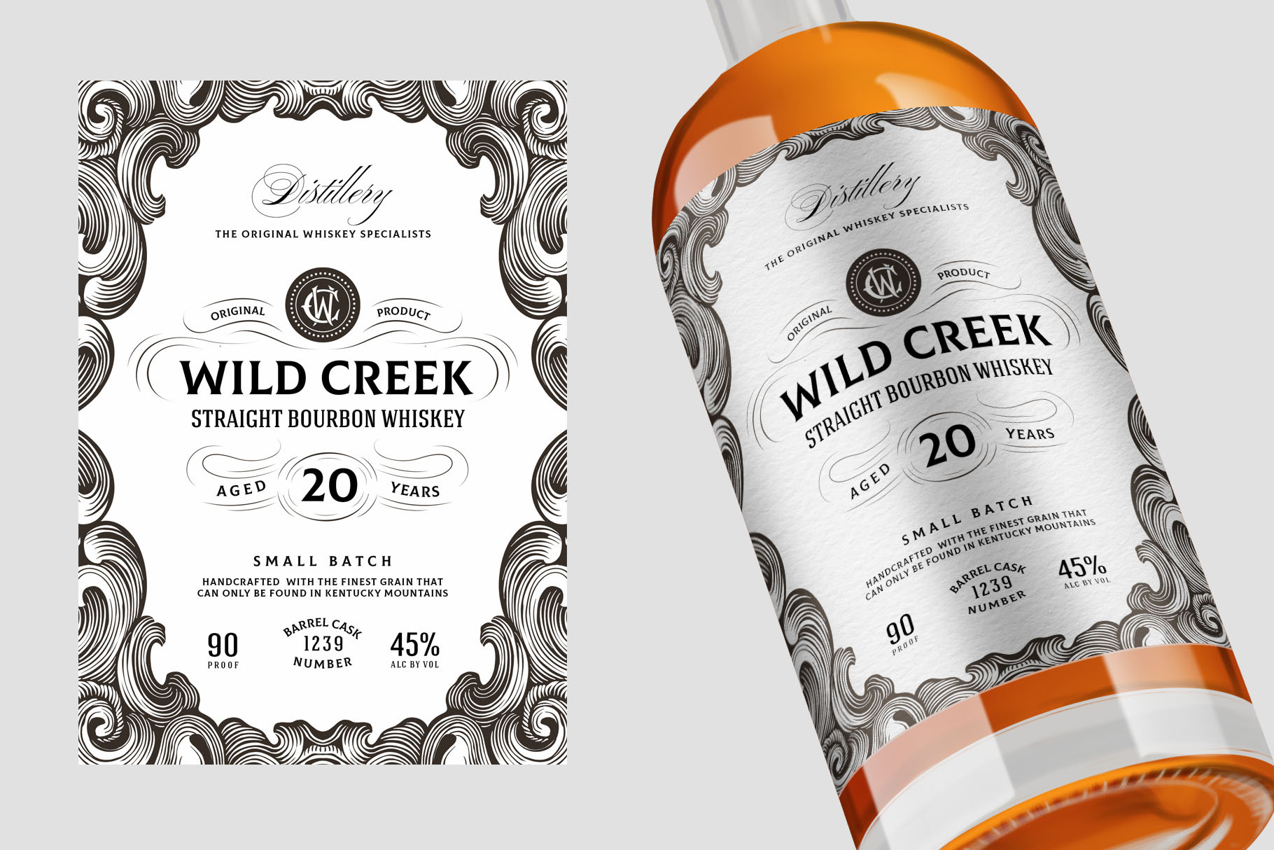 Vintage Whiskey / Wine Label, a Branding & Logo Template by vatesdesign