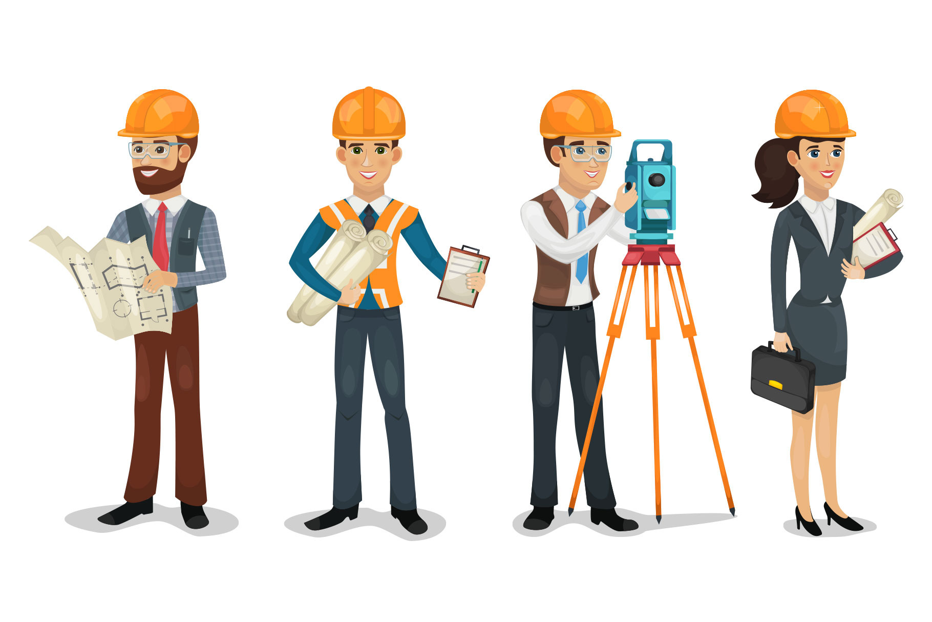 Civil engineers, an Object Illustration by Yayasya