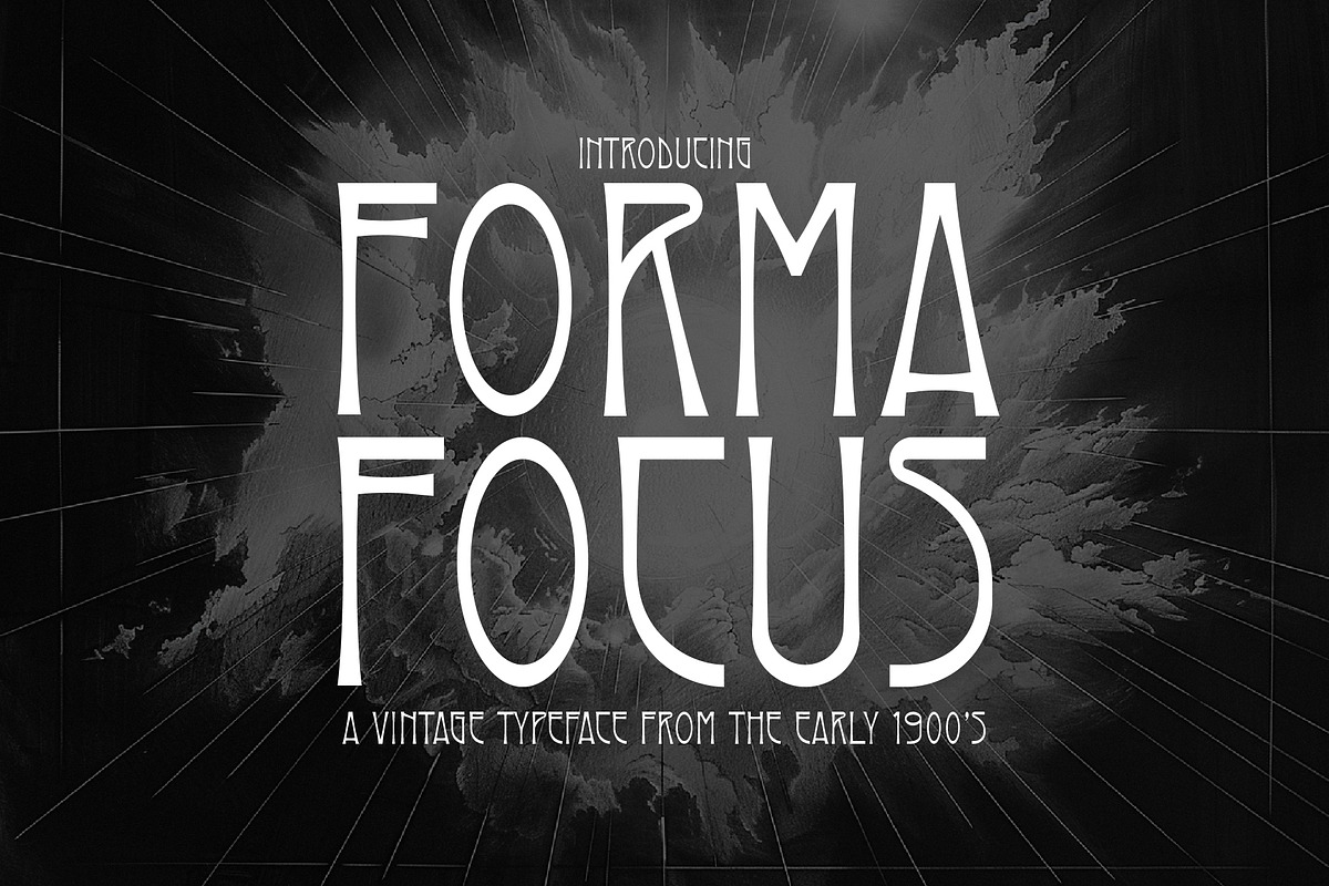 Forma Focus - Vintage 1900s Typeface, a Serif Font by HipFonts
