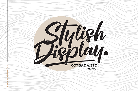 Gabrielly Display Font, a Script Font by Cotbada_studio