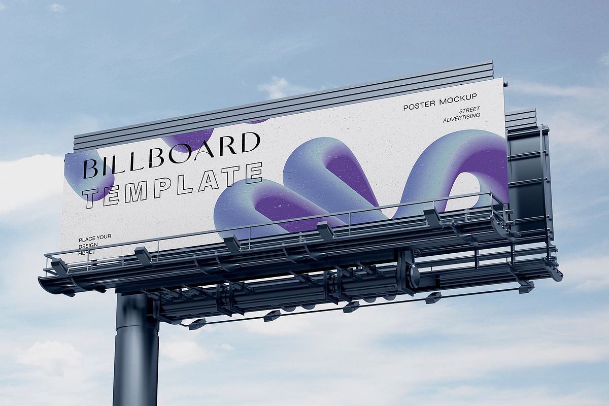 3d Outdoor Billboard Mockup, an Advertising Mockup by The Rose Project