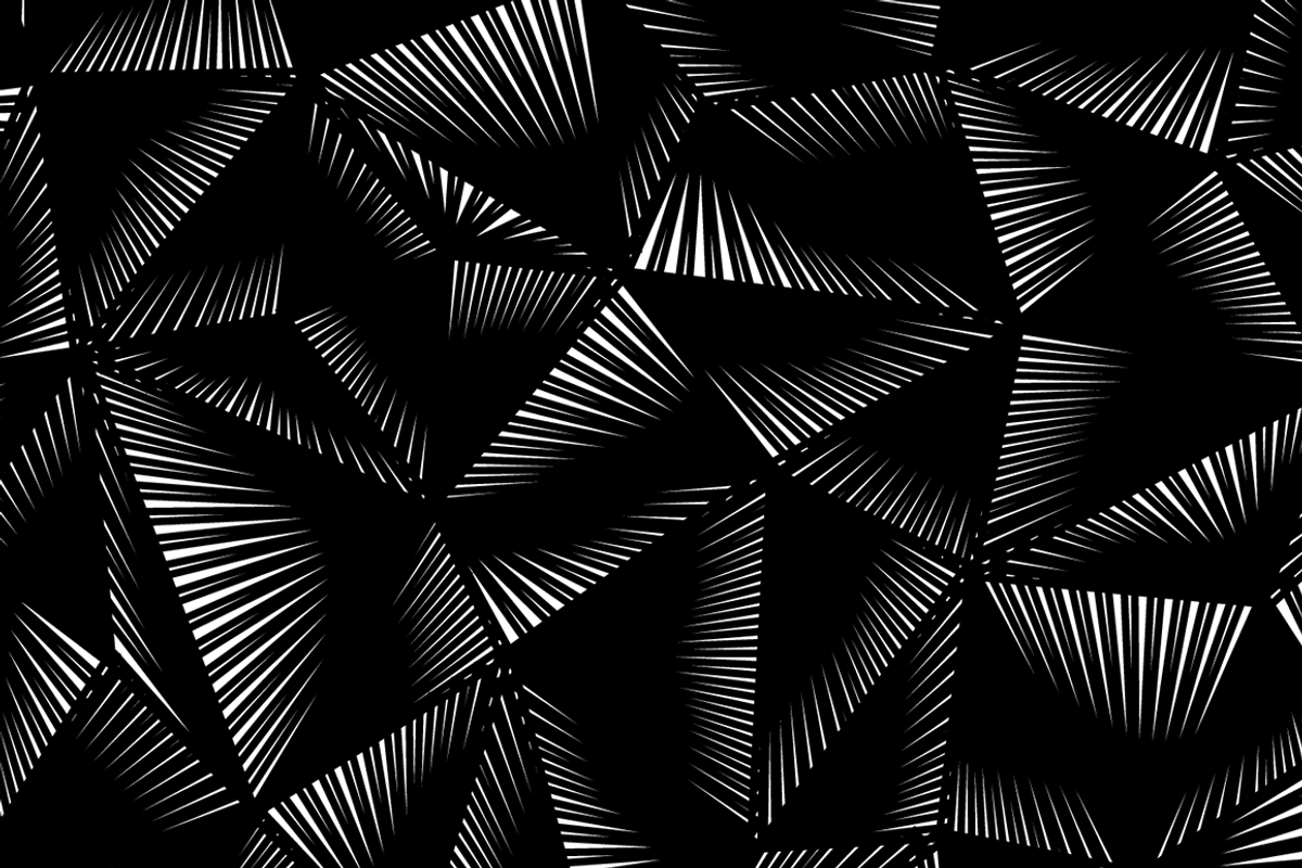 12 POLYGON TRIANGLE PATTERNS, a Pattern Graphic by kloroform
