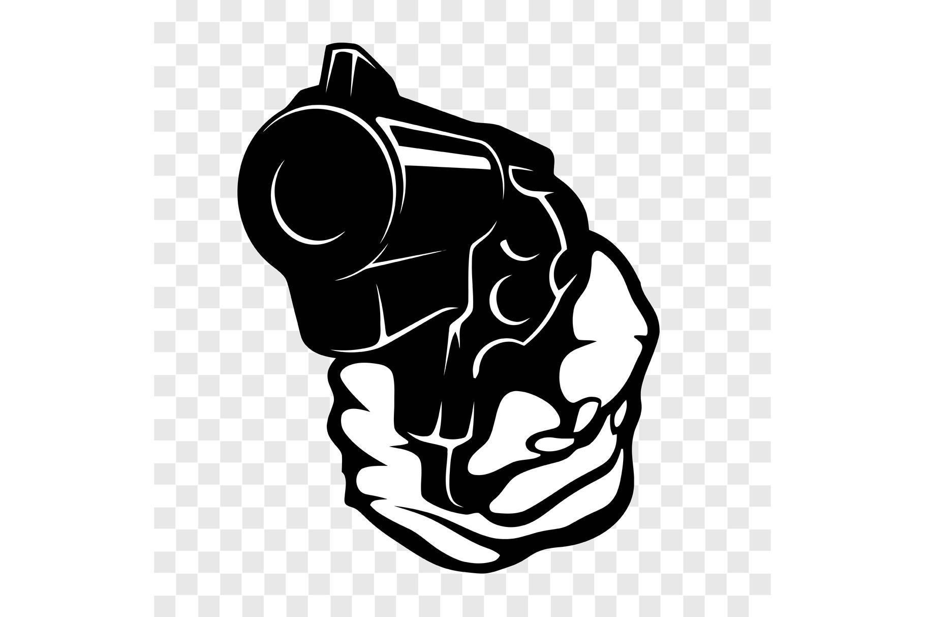 Hands with Guns - vector set | Graphic Objects ~ Creative Market