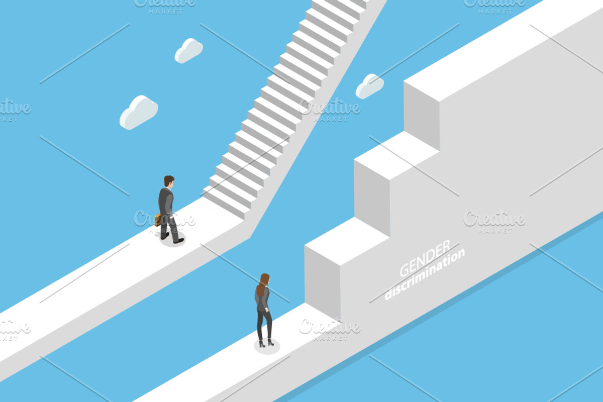 Gender discrimination, a Finance Illustration by AndriiStore