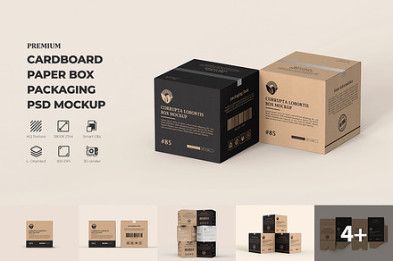 Retail Shelf Box Packaging MockUps2 | Packaging Mockups ~ Creative Market