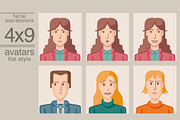 Avatars. Facial expressions, a Person Illustration by javi.ruiz