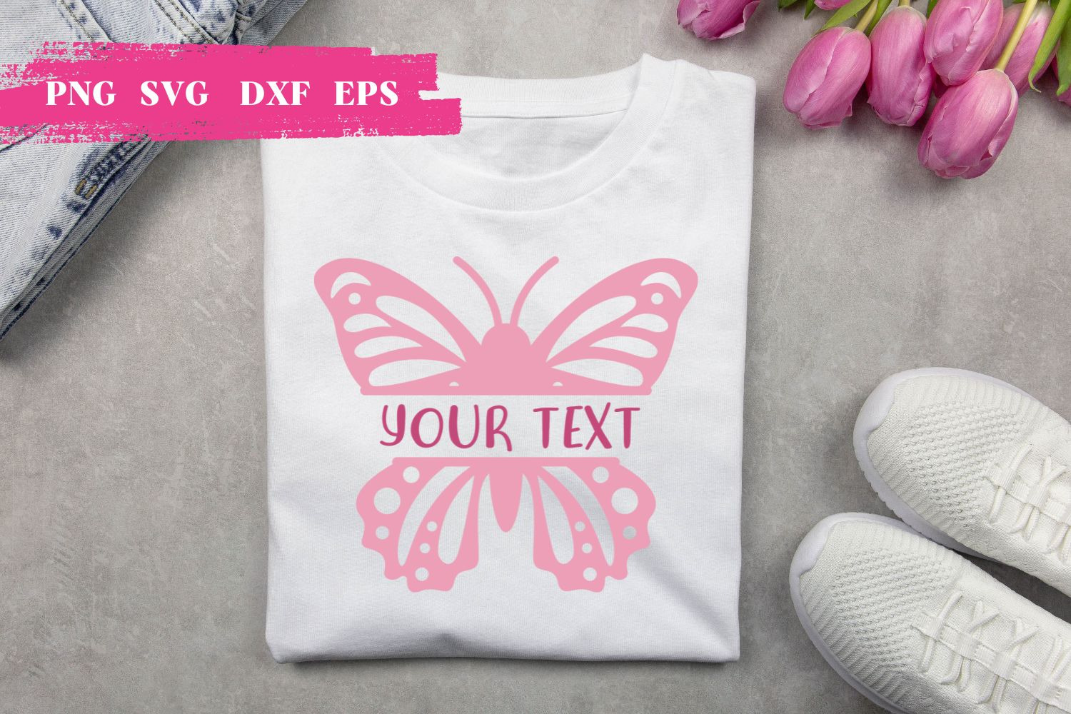 Butterfly Monogram SVG, an Illustration by svgocean