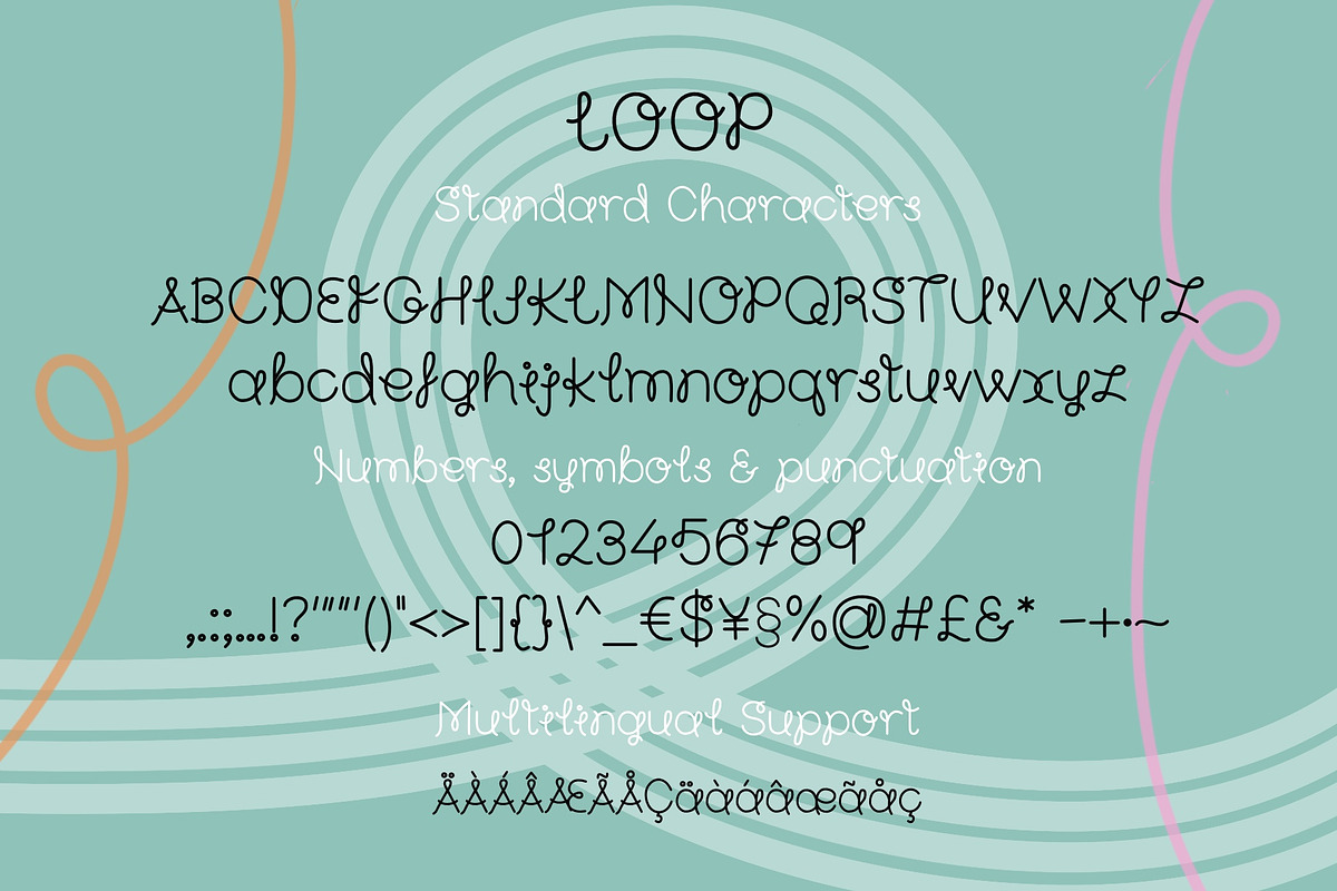 Loop handwritten monoline font, a Handwritten Font by Studio Alison Nolan