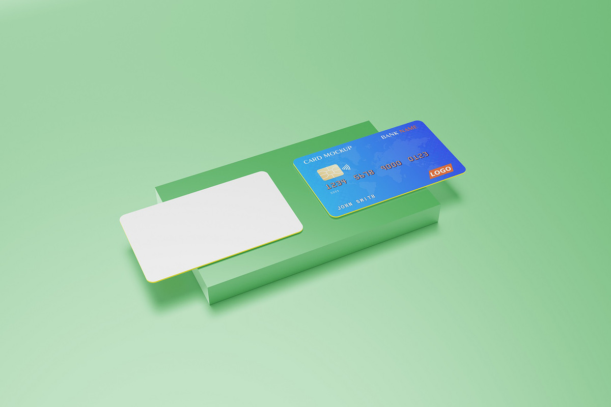Realistic Credit Card Mockup - 11 PSD