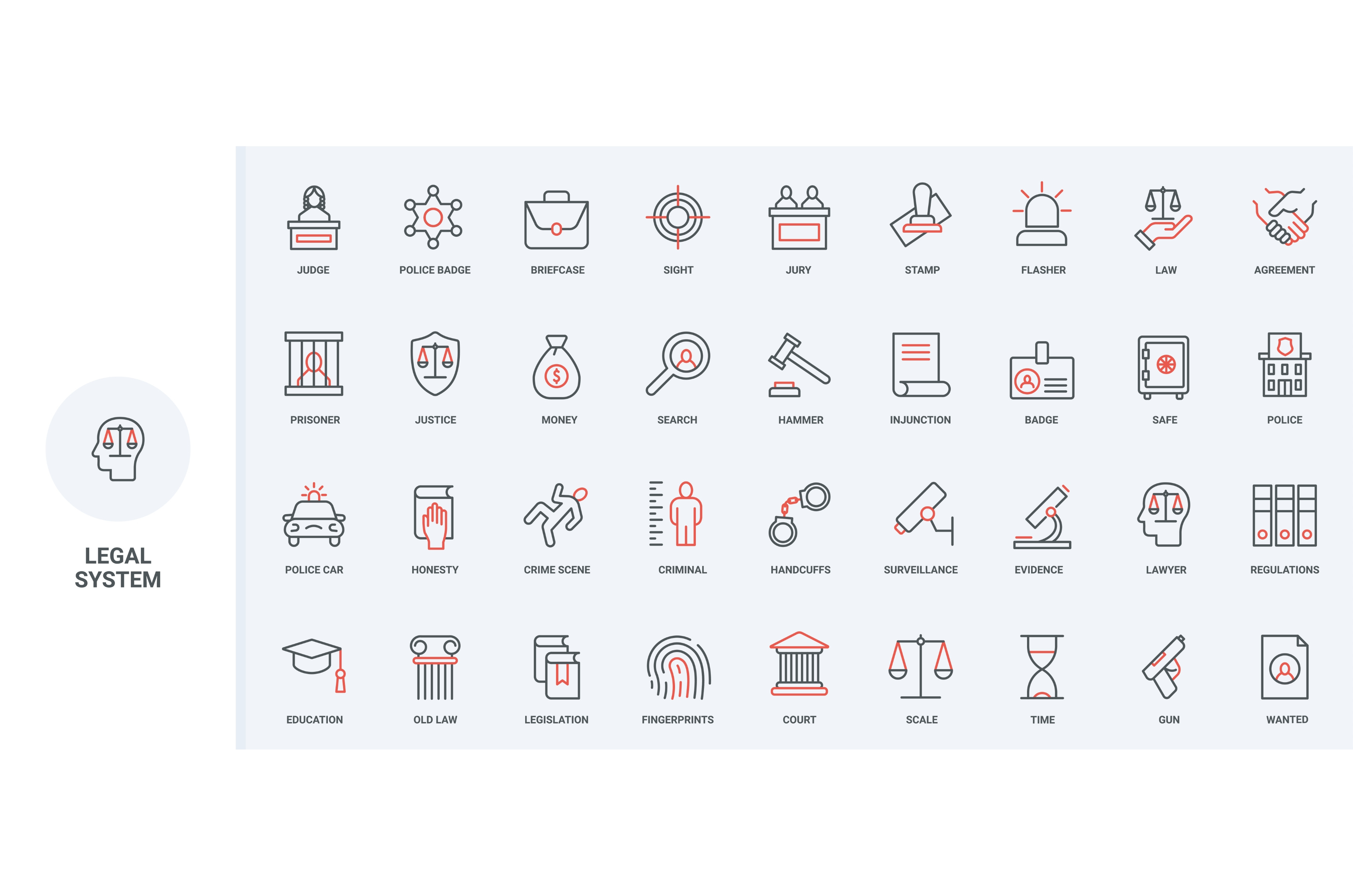 Law legal document regulation icons, an Object Illustration by Lemberg ...