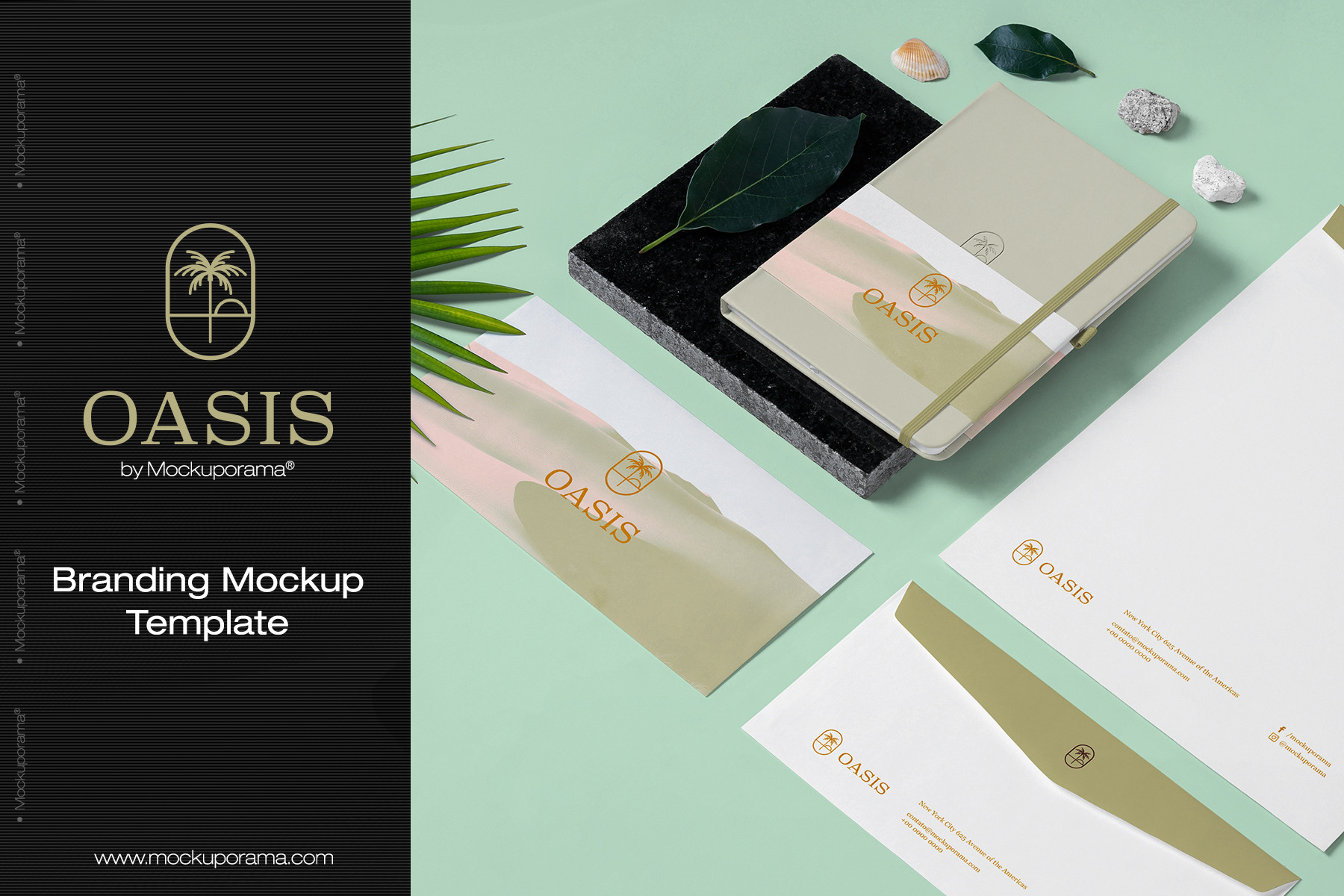 Oasis Branding Identity Mockup