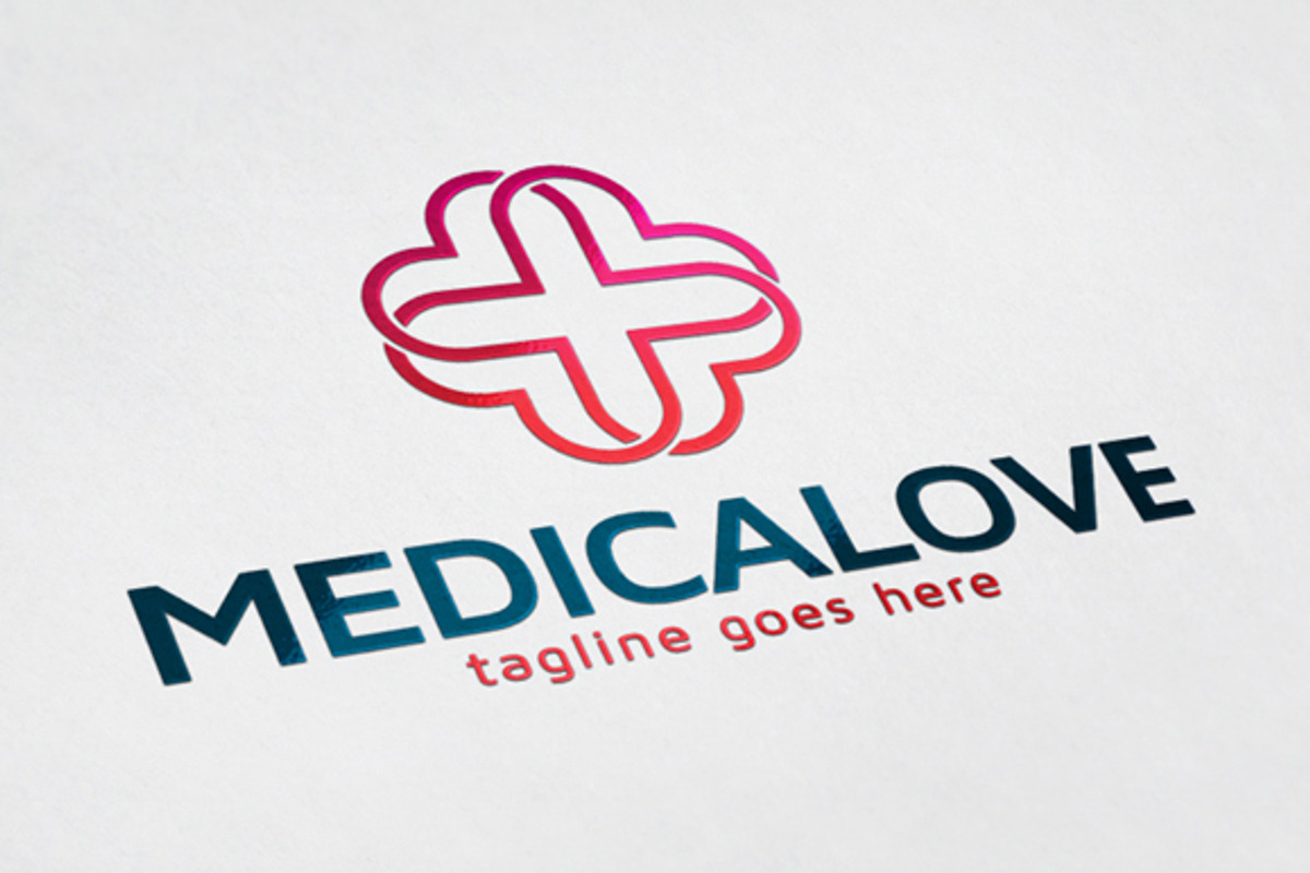 Medical Love Logo Template, a Branding & Logo Template by gunaonedesign