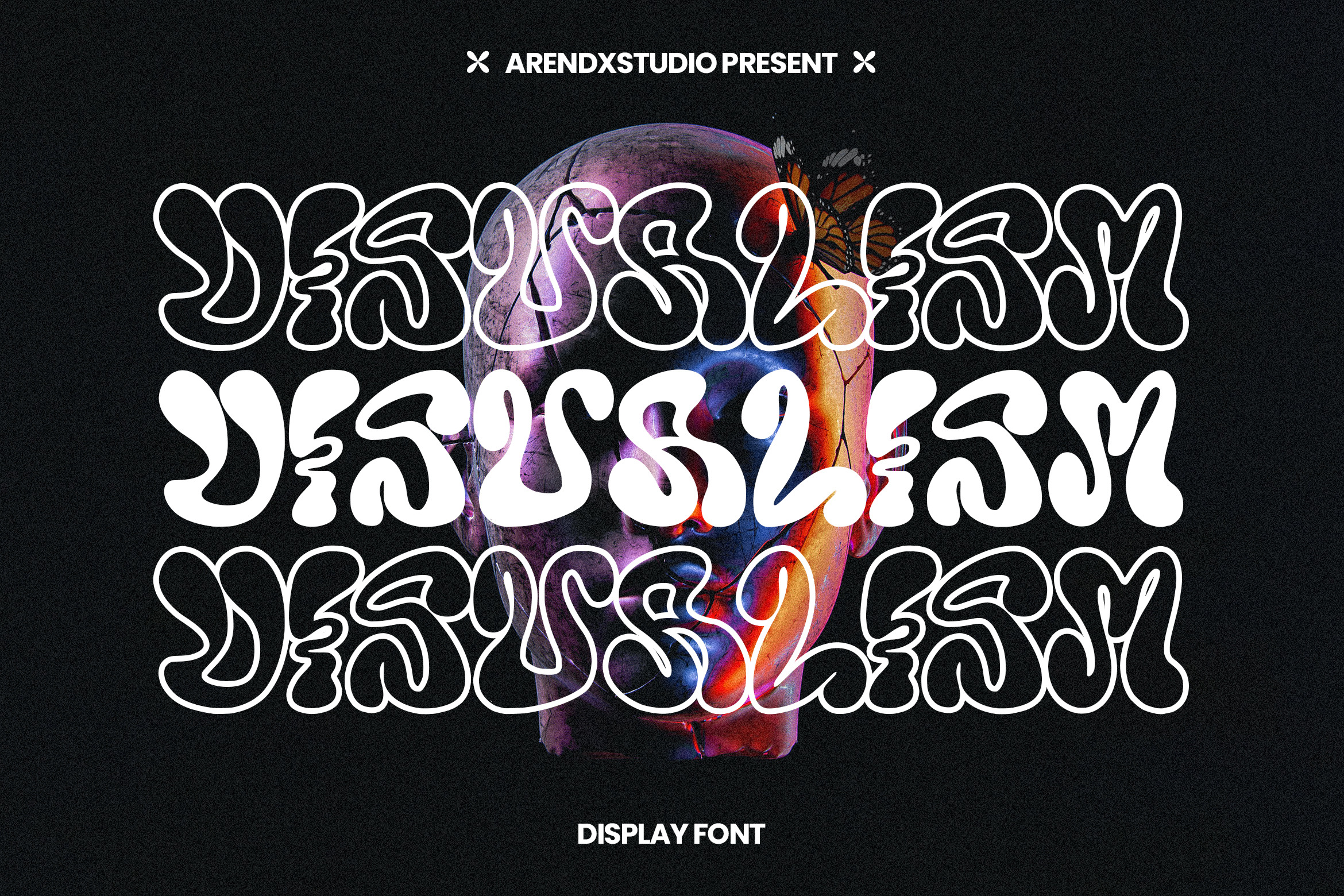 Visualism Font, a Sans Serif Font by Arendxstudio