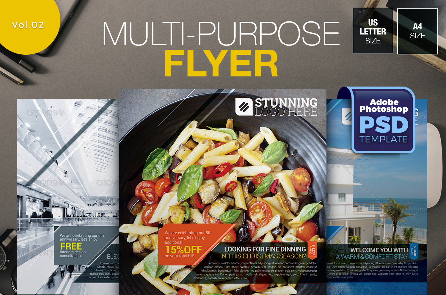 Multipurpose Flyer Vol.02 | Flyer Templates ~ Creative Market