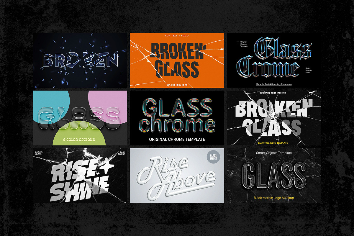 Glass Effects Bundle, a Brushes & More by pixelbuddha.net