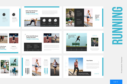 Running - Sport Powerpoint, a Presentation Template by naulicreative