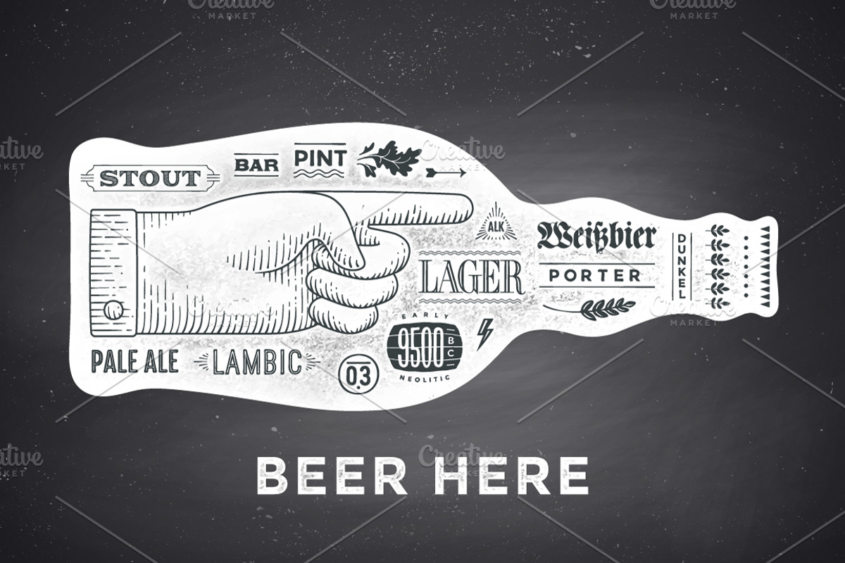Drawing for bar, pub, beer themes, an Education Illustration by Foxys ...