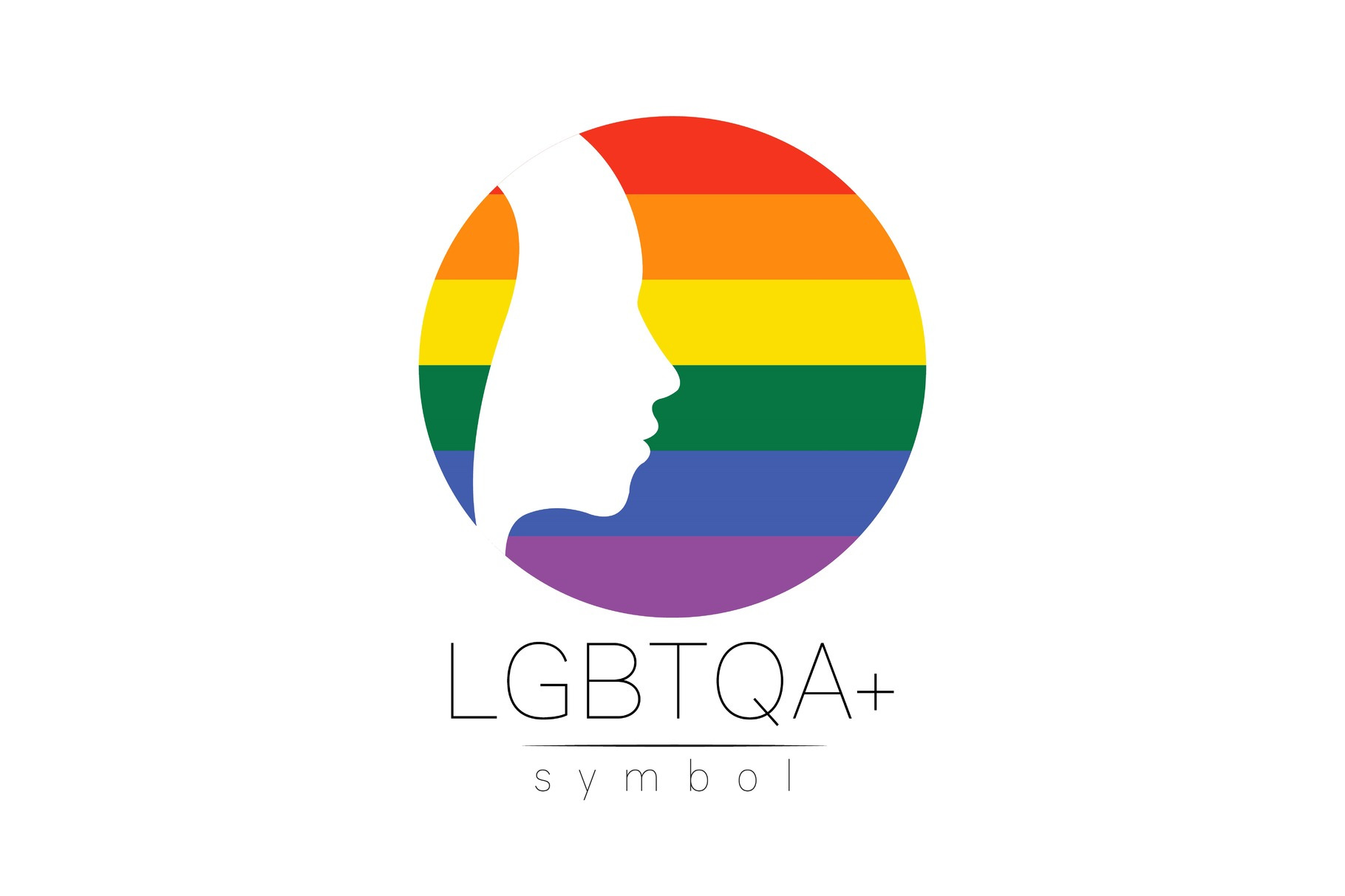 Vector LGBTQA logo symbol. Pride, an Object Graphic by Wittmann