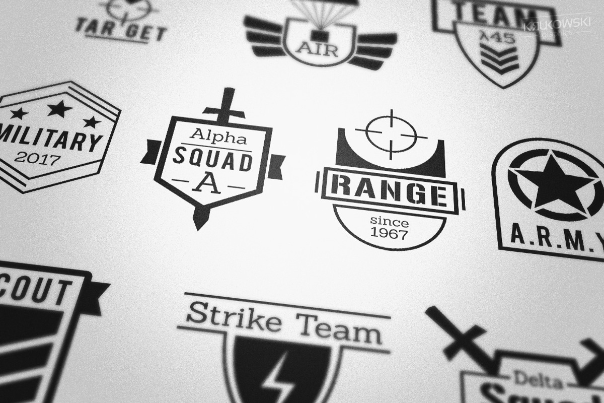 Military Army Style Badges Logos, a Branding & Logo Template by ...