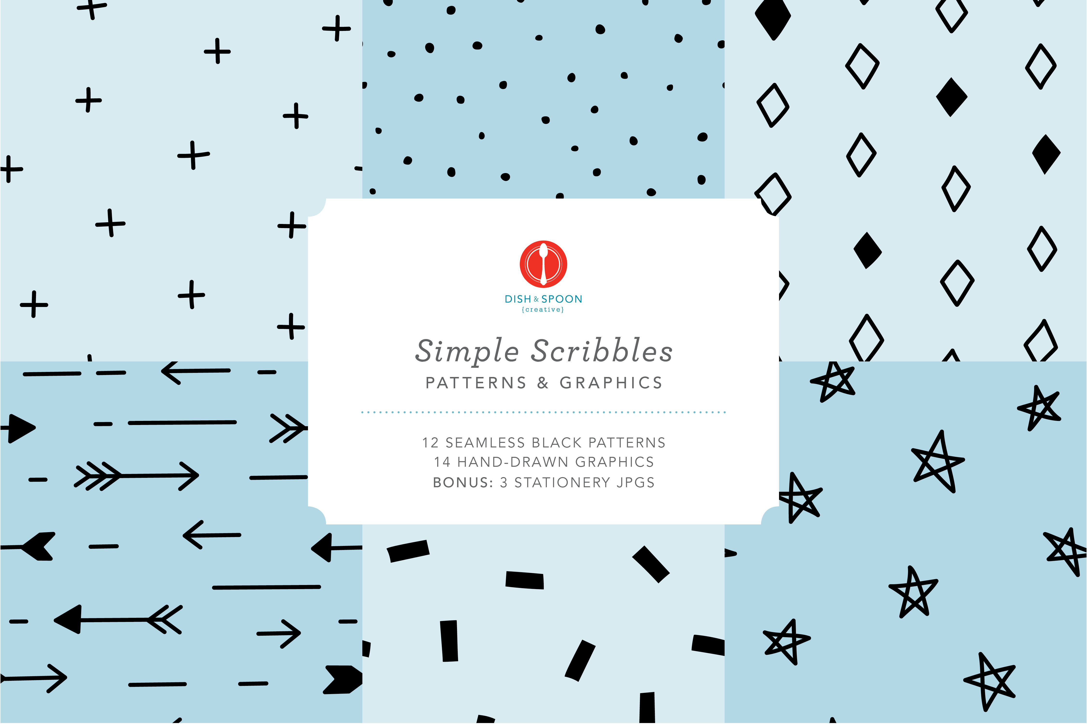 Simple Scribbles, a Graphic by Dish & Spoon Creative